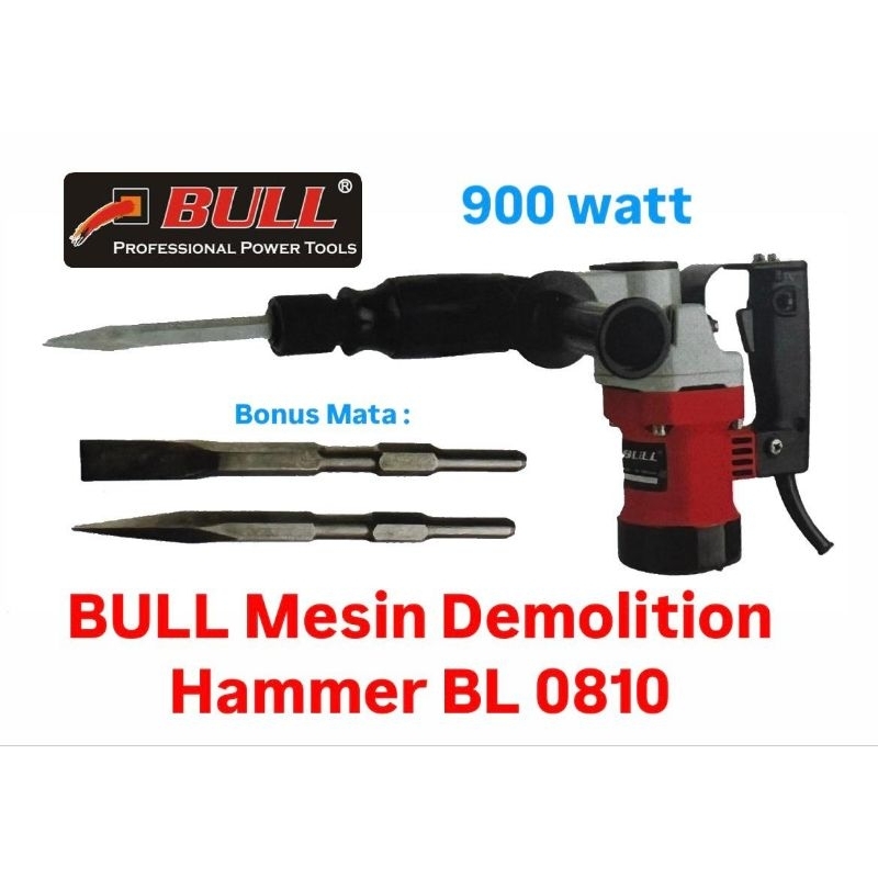 Jual BULL BL0810 Demolition Hammer Mesin Bobok Tembok Beton Jack Hammer | Shopee Indonesia