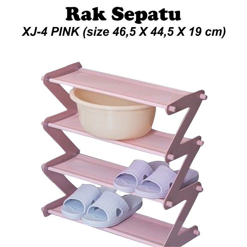Jual Rak Sepatu 4 Susun Tempat Sepatu Sandal Rak Sandal Serbaguna ...