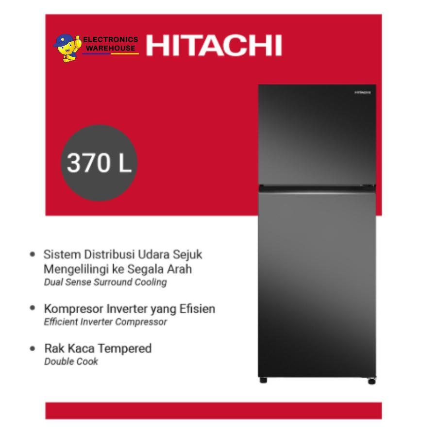 Jual HITACHI Kulkas 2 Pintu Hoshi Inverter 370 Liter Midnight Shine HRTN6408SUID | Shopee Indonesia