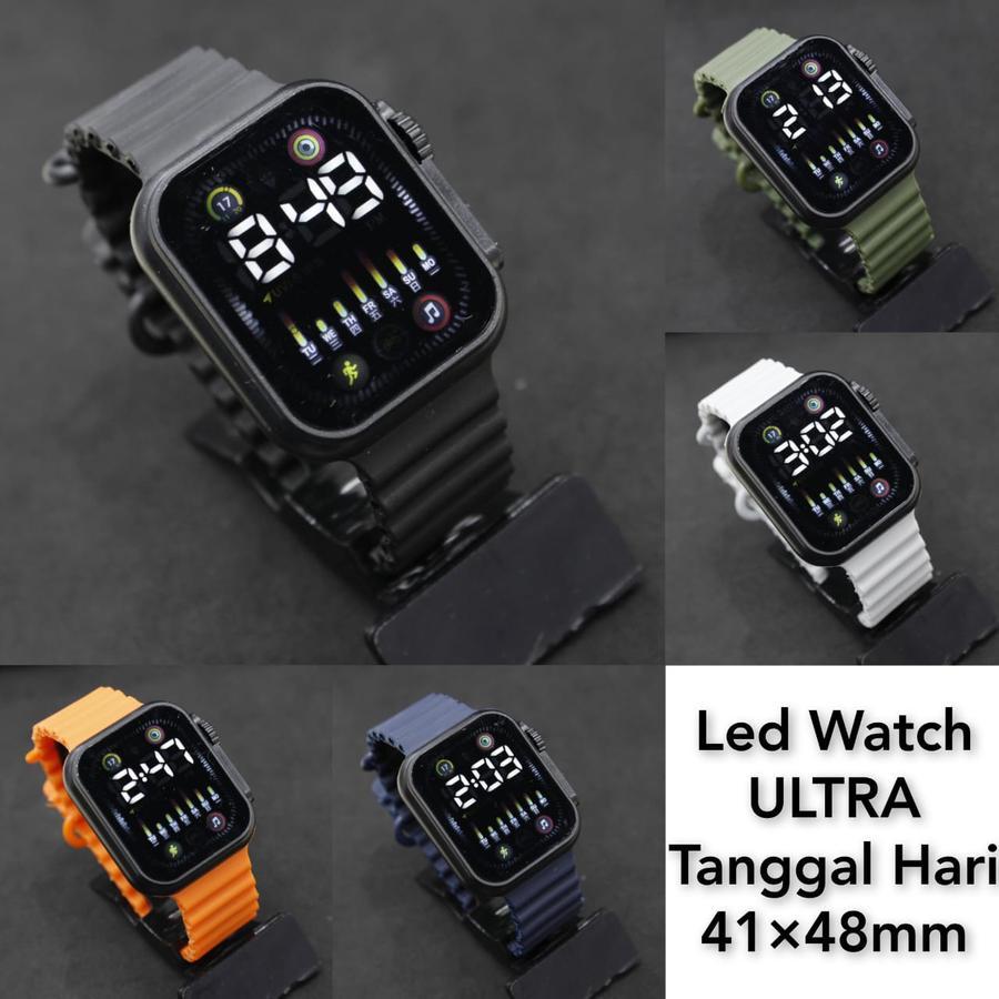 Jual Jam Tangan LED Watch Ultra with RGB Feature Strap Rubber | Shopee ...