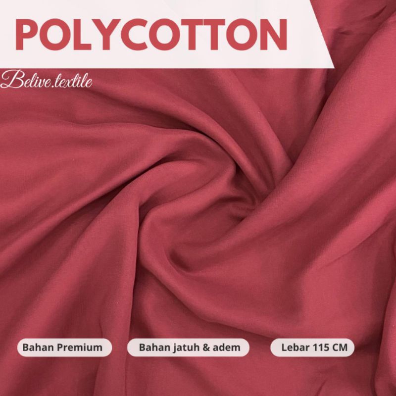 Jual KAIN POLYCOTTON / KAIN DOUBLE HYCOUNT / BAHAN POLYCOTTON METERAN ...