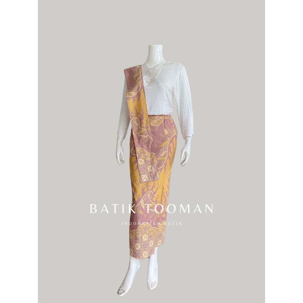 Jual BATARI French Lilac Batik Model Span Instan Resleting Bahan Katun ...