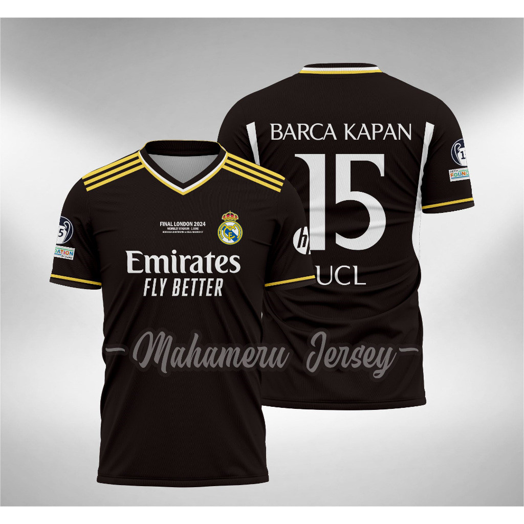 Jual Jersey BARCA KAPAN 15 UCL FULL PRINTING MADRID HITAM | Shopee Indonesia