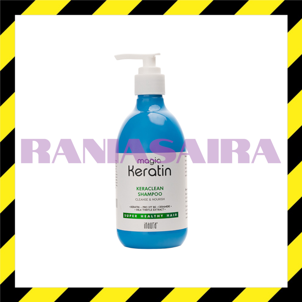 Jual INAURA Magia Keratin Shampoo 200ml Keraclean Sampo Rambut Rusak ...
