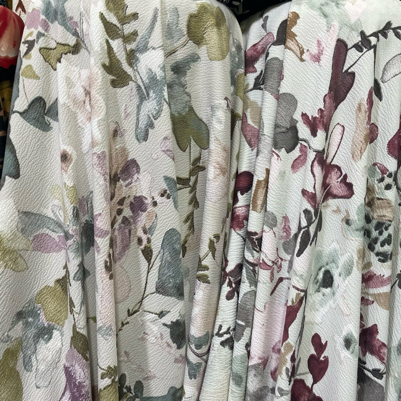 Jual kain maximus crinkle motif bunga premium - kain crinkle style ...