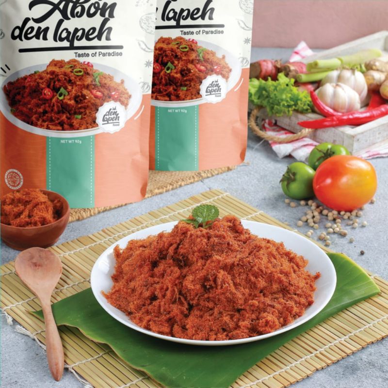 Jual Rendang Den lapeh -Abon Ayam Premium/Abon Ayam Non MSG Halal MUI ...