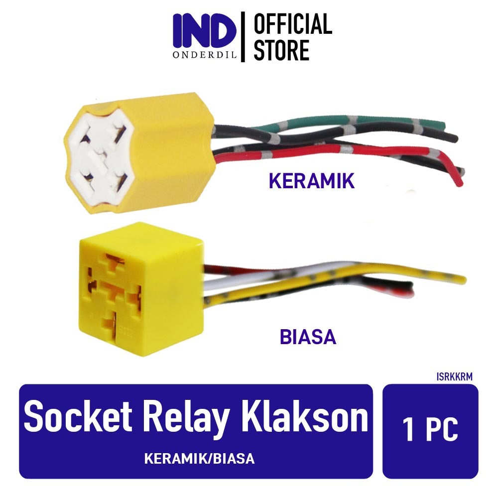 Jual IND Onderdil Socket-Soket Relay-Riley-Rilei Klakson 4 Kaki-Kabel ...
