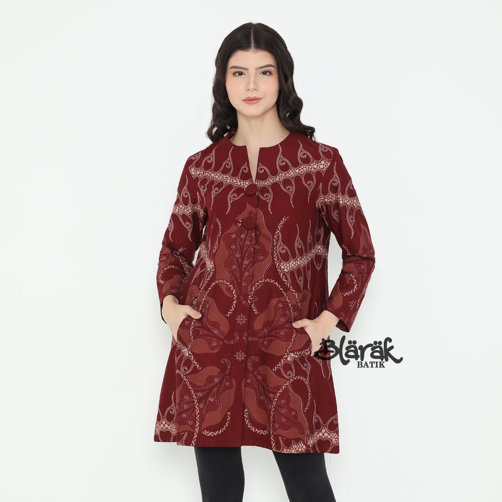 Jual BLARAK - Tunik Laksmi Merah | Shopee Indonesia