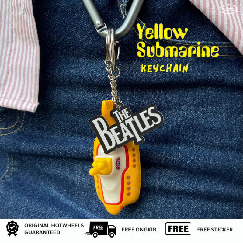 Jual Gantungan Kunci Hotwheels | Yellow Submarine Keychain | Shopee ...