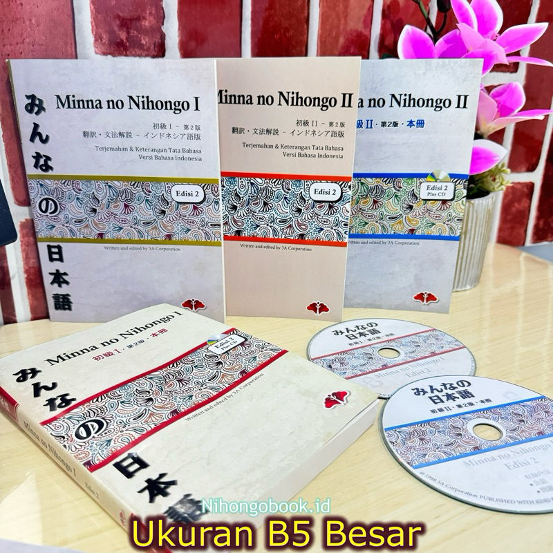 Jual Minna no nihongo I&II edisi 2 Versi jepang dan terjamahan (Ukuran B5) | Shopee Indonesia