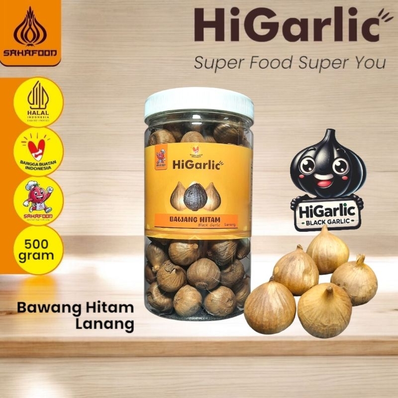 Jual Black Garlic Tunggal 500gram HiGarlic Lanang Bawang Hitam ...