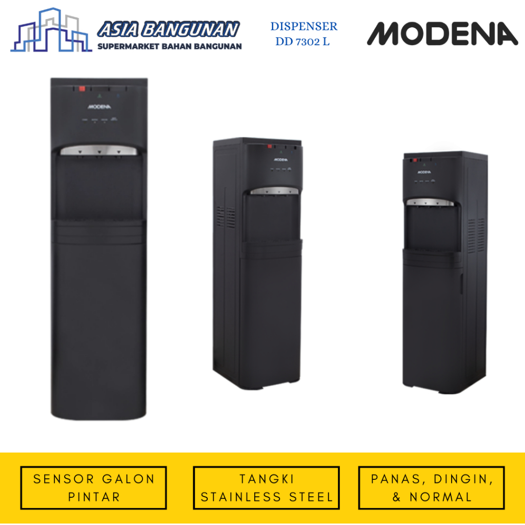 Jual Modena Dispenser Galon Bawah DD 7302 L Dispenser Bottom Kompresor ...
