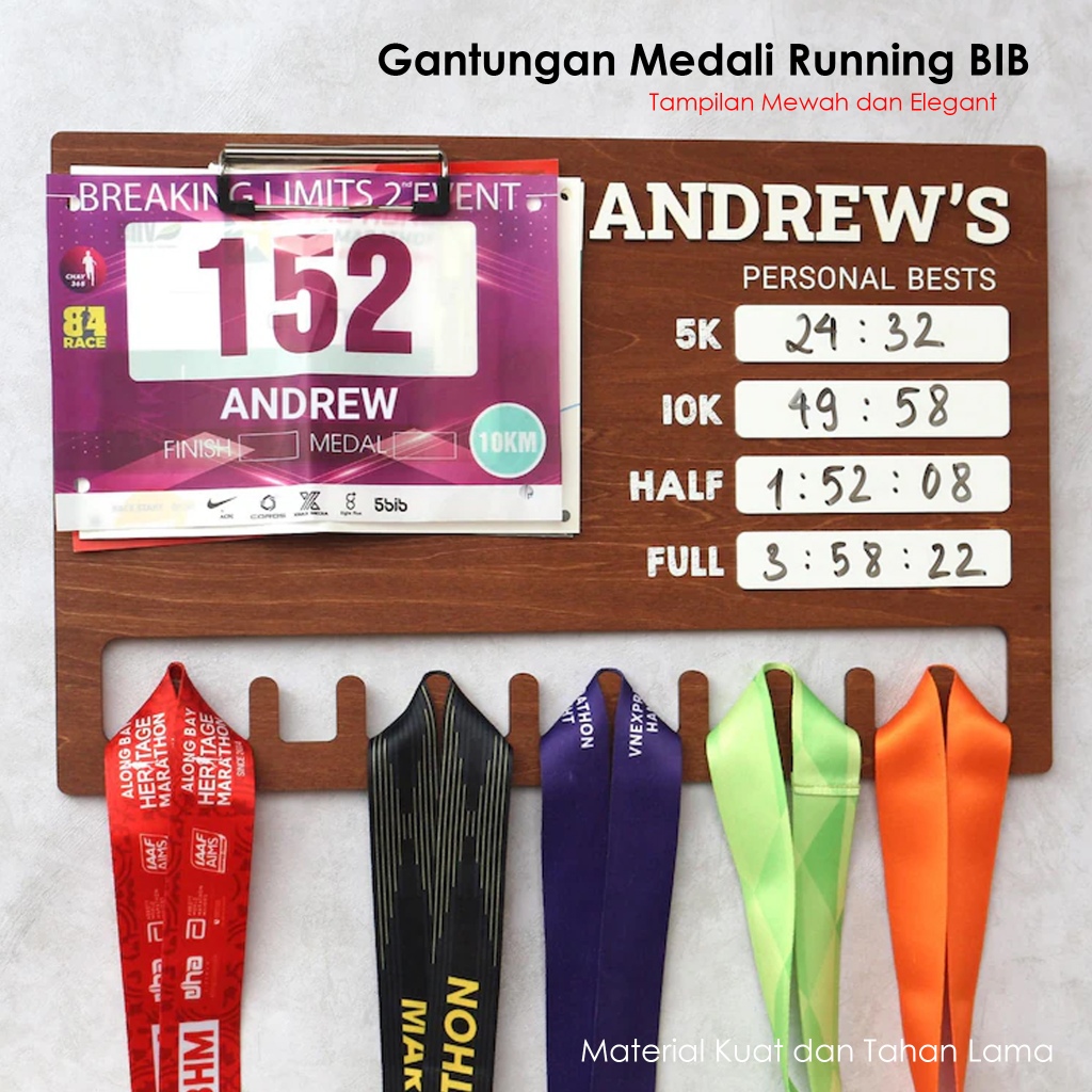 Jual Gantungan Medali BIB Running, Hiasan Medali, BIB Nomor lari ...