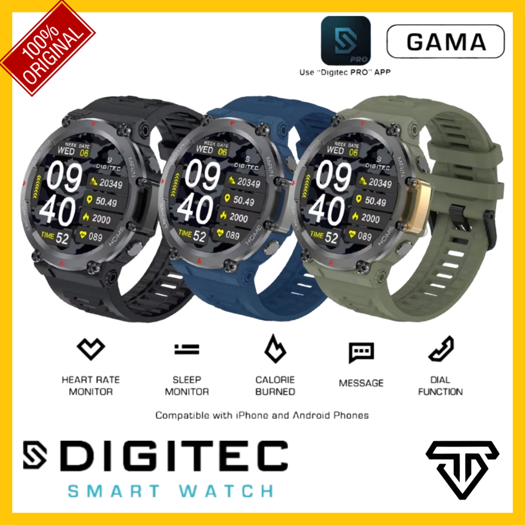 Jual DIGITEC DG SW GAMA / DG-SW-GAMA Smart Watch Smartwatch ORIGINAL ...