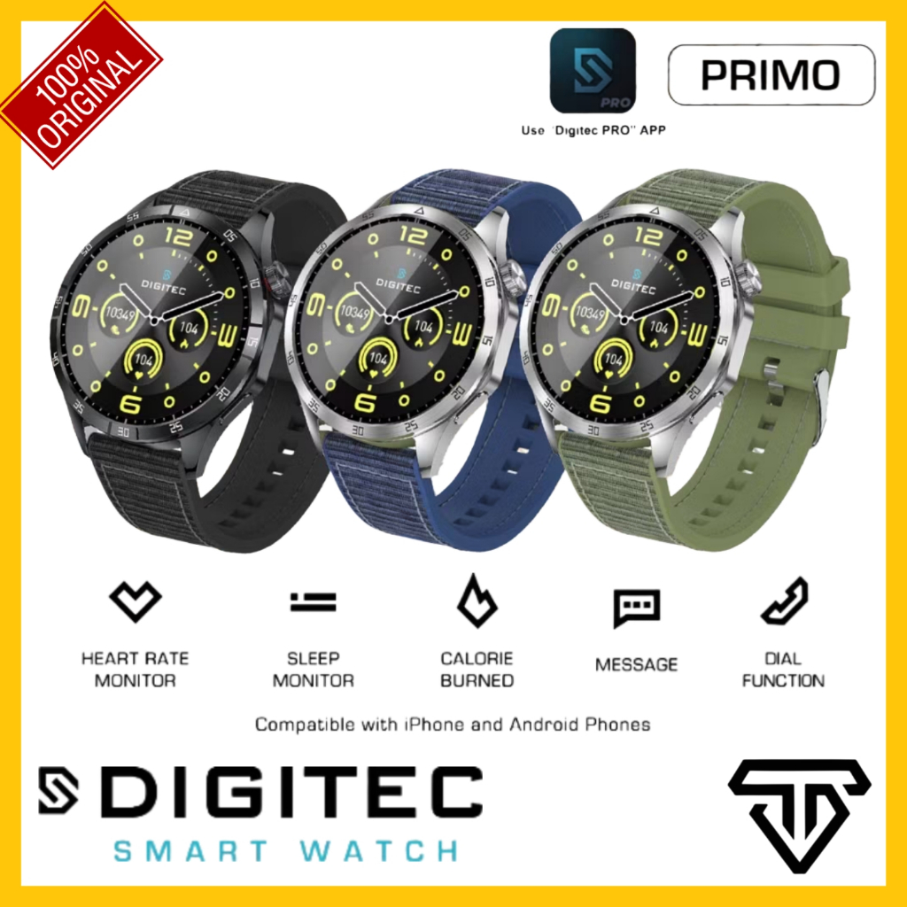 Jual DIGITEC DG SW PRIMO / DG-SW-PRIMO Smart Watch Smartwatch ORIGINAL ...