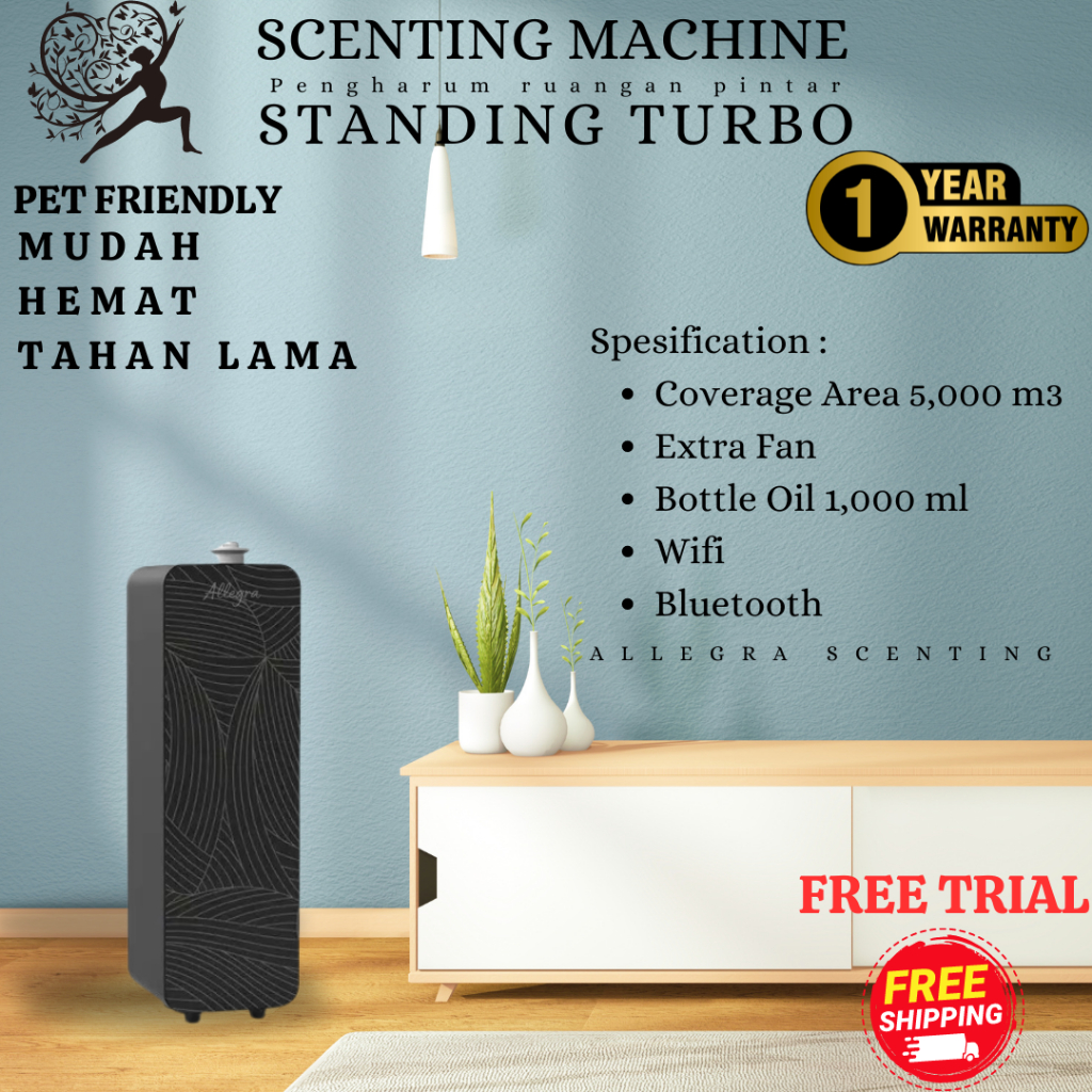 Jual MESIN PENGHARUM RUANGAN BESAR STANDING TURBO FAN DIFFUSER ...