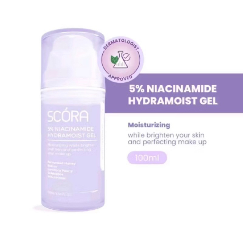 Jual SCORA 5% Niacinamide Hydramoist Gel 100 ml Pelembab Wajah yang Mencerahkan Kulit dan ...