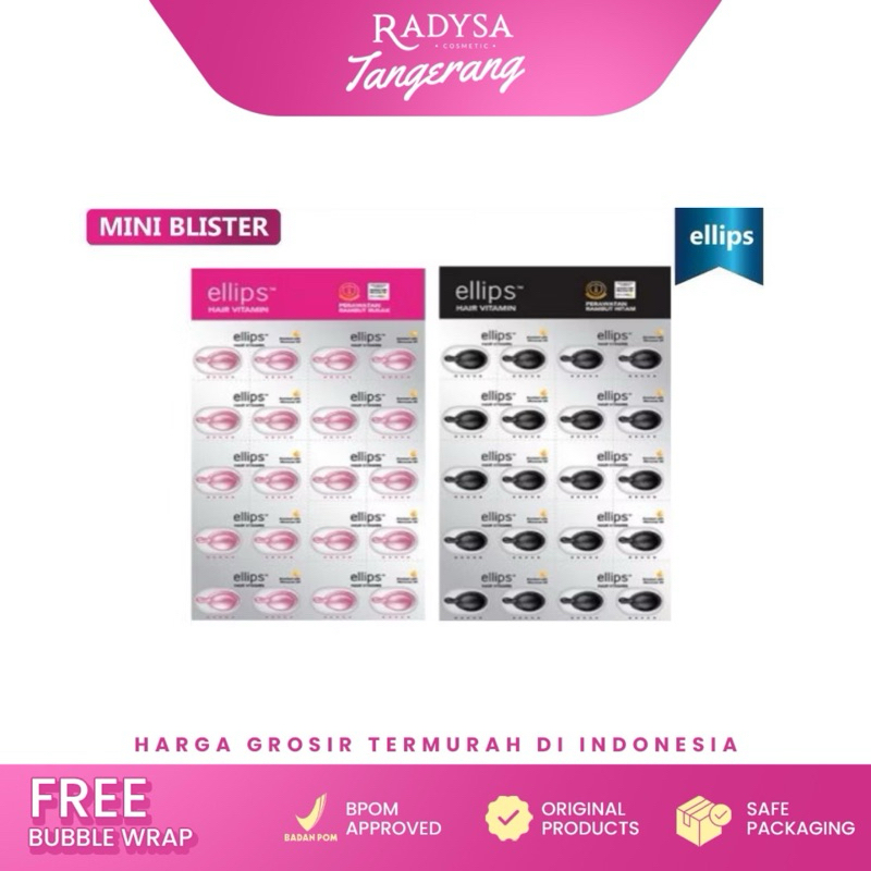 Jual 𝐑𝐀𝐃𝐘𝐒𝐀 𝐓𝐆𝐑 - ELLIPS Hair Vitamin Miniblister 1ml x 20 Capsule ...