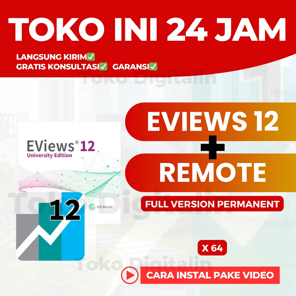 Jual (gratis remote) Eviews 12 for Windows | Shopee Indonesia