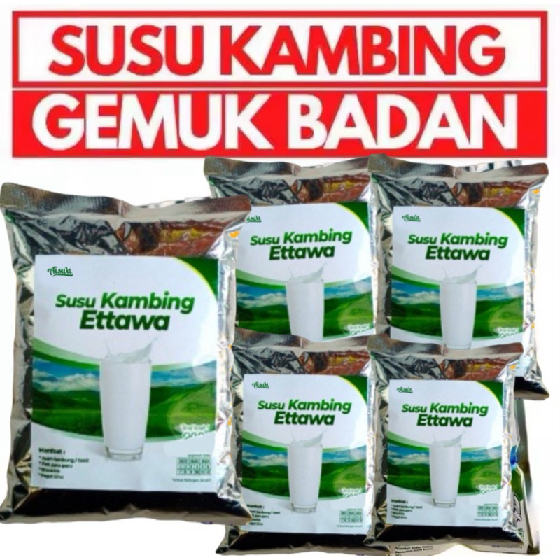 Jual 5pcs Susu Kambing Etawa AISWA Bubuk Full Cream Bubuk BUKAN USWAH Susu Etawaku Platinum ...