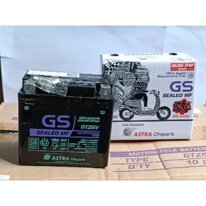 Jual AKI KERING GS ASTRA AKI MOTOR VARIO 125 VARIO 150 SATRIA FU 150 CBR 150 BEAT ISS SCOOPY ISS ...