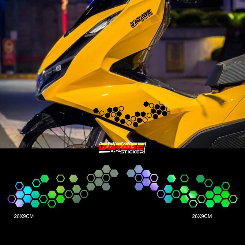 Jual Sticker sarang tawon/lebah cutting sticker one way universal all ...