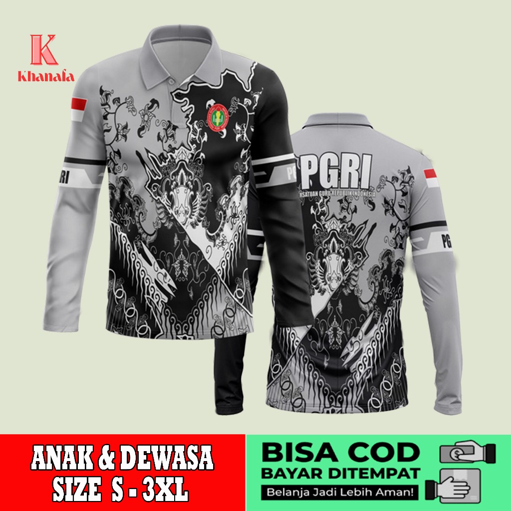 Jual Kaos Polo | Baju pgri | Kaos Polo Batik PGRI | Baju Guru Batik ...
