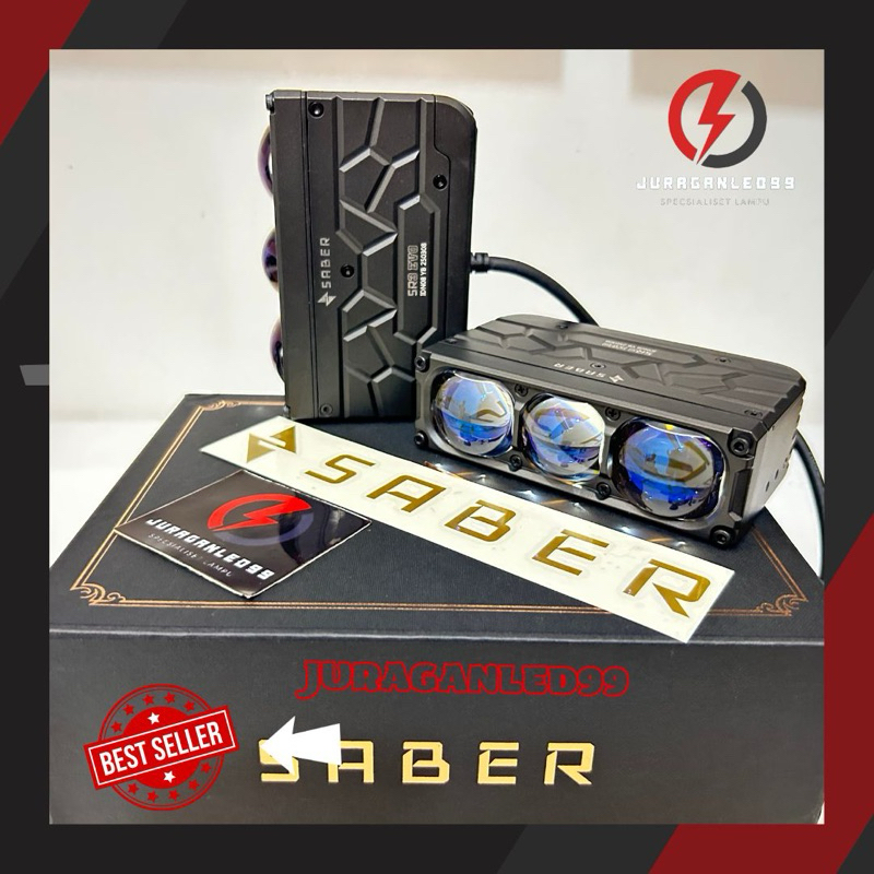 Jual Mini Projie VIRAL Saber SR3 EVO 65W/95W / Saber SR 3 Evo Mini Laser Led / Lampu Sorot SR3 ...