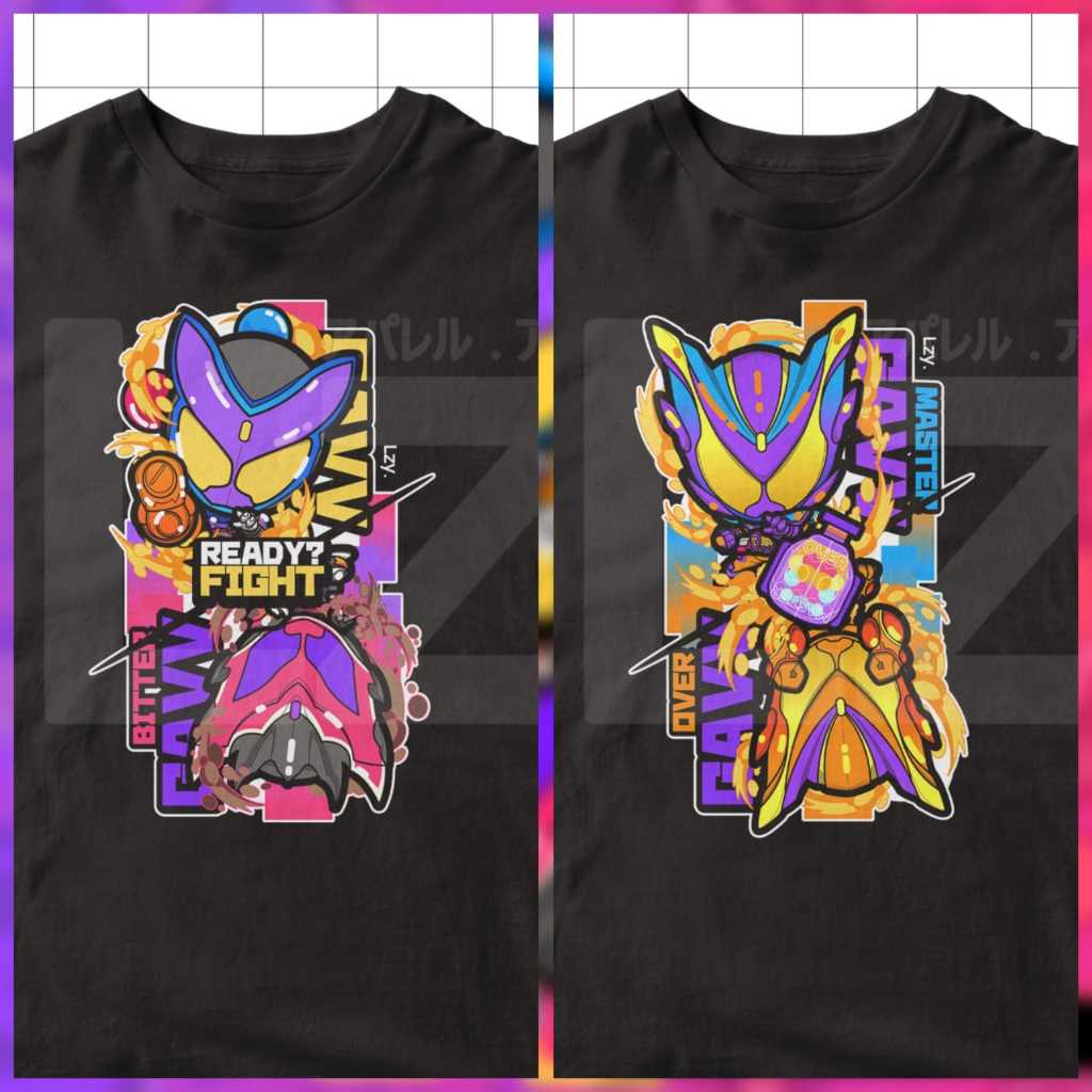 Jual [PRE-ORDER] KAOS KAMEN RIDER GAVV vs KAMEN RIDER BITTER GAVV ...