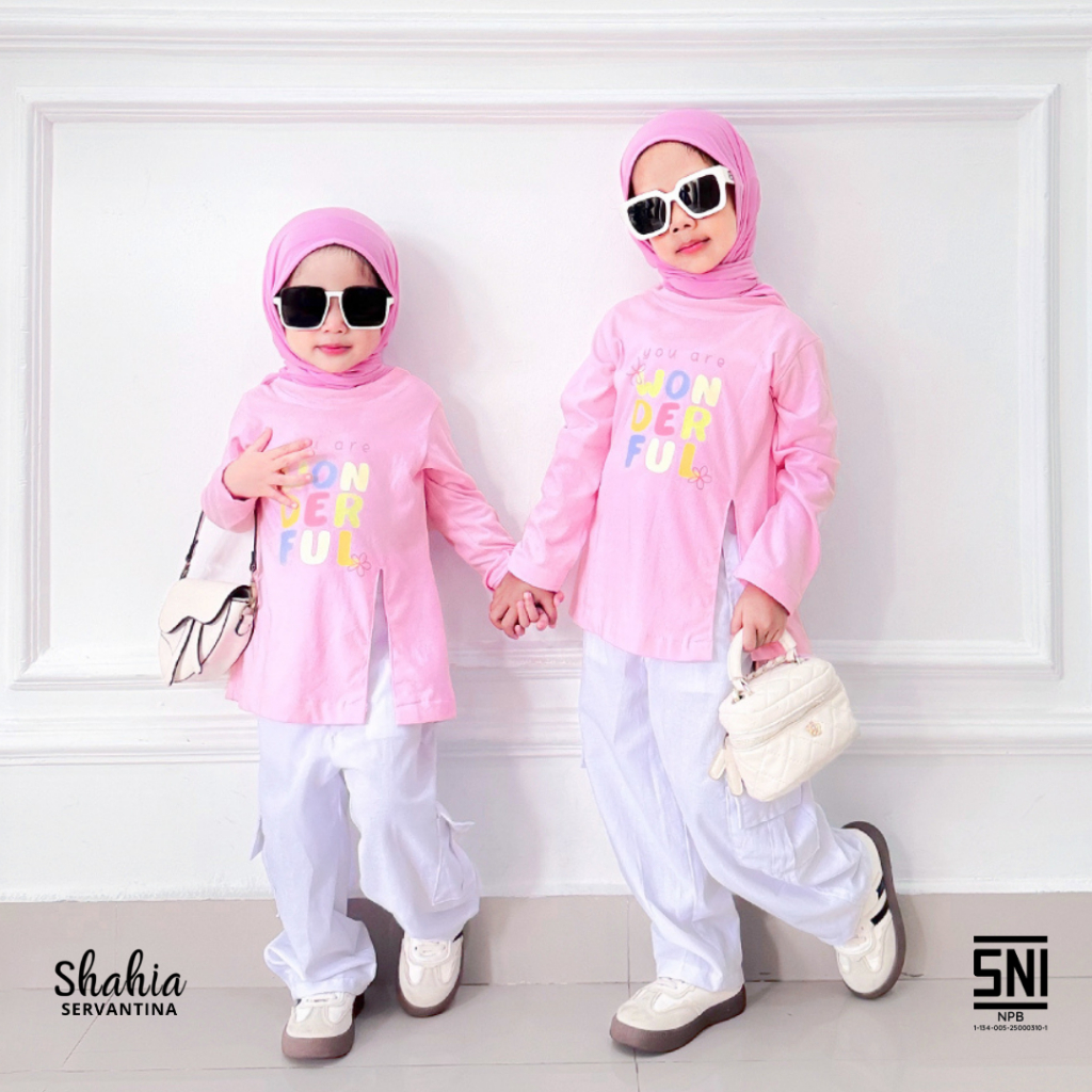 Jual Shahia Servantina - Fiona Top Atasan Cotton Anak Perempuan Kaos ...