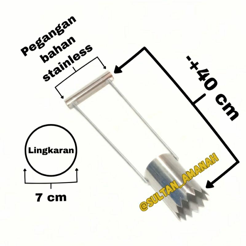 Jual Alat plong pelubang plastik mulsa diameter 7 cm STAINLESS | Shopee ...