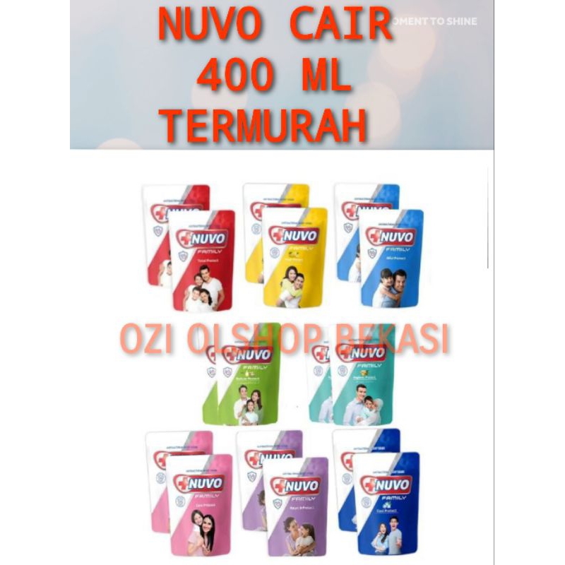 Jual Nuvo Family Sabun Mandi Cair 400ml / Nuvo Body Wash 450 ml ...