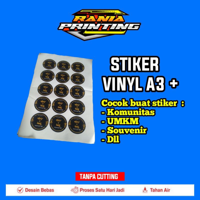 Jual Cetak Stiker Vinyl A3+ Custom | Shopee Indonesia