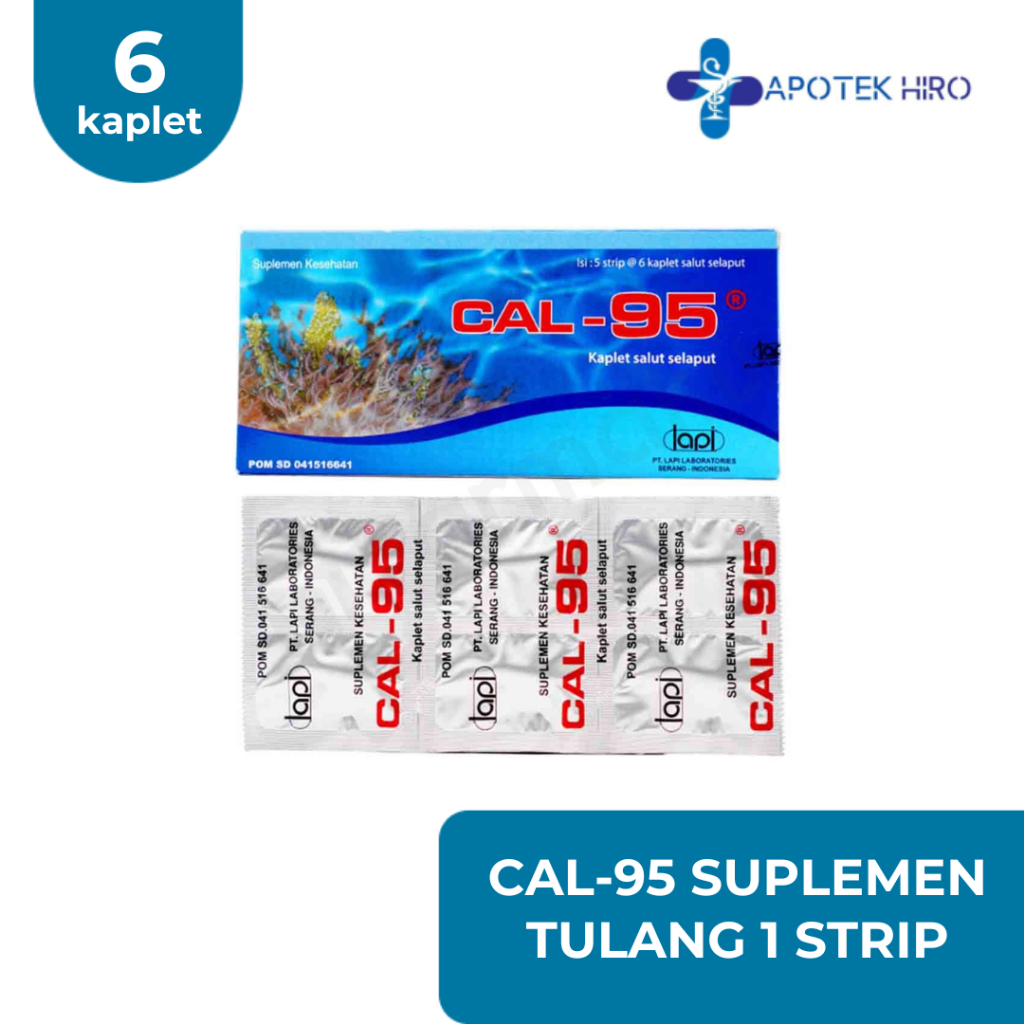 Jual CAL - 95 SUPLEMEN TULANG 1 BOX 30 TABLET | Shopee Indonesia