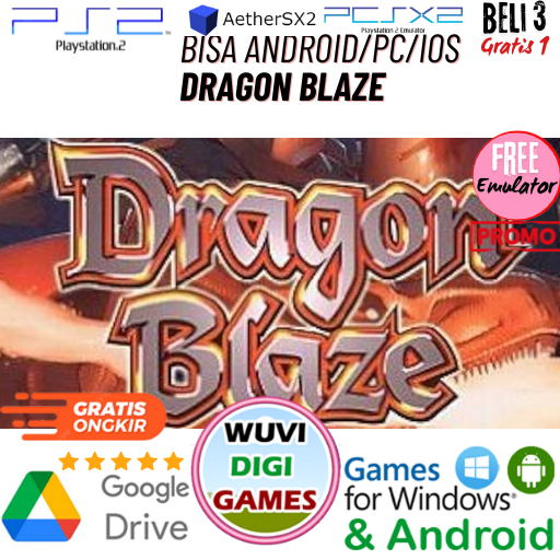 Jual Jual Game PS 2 Dragon Blaze | Bisa di PC / Android / IOS Plus Emulator | Beli 3 Gratis 1 ...