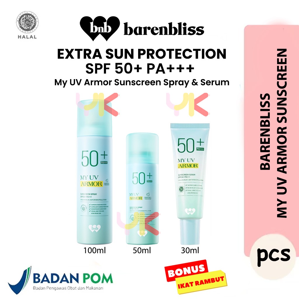 Jual BNB Barenbliss My UV Armor Sunscreen Spray SPF50+ PA+++ | Shopee Indonesia