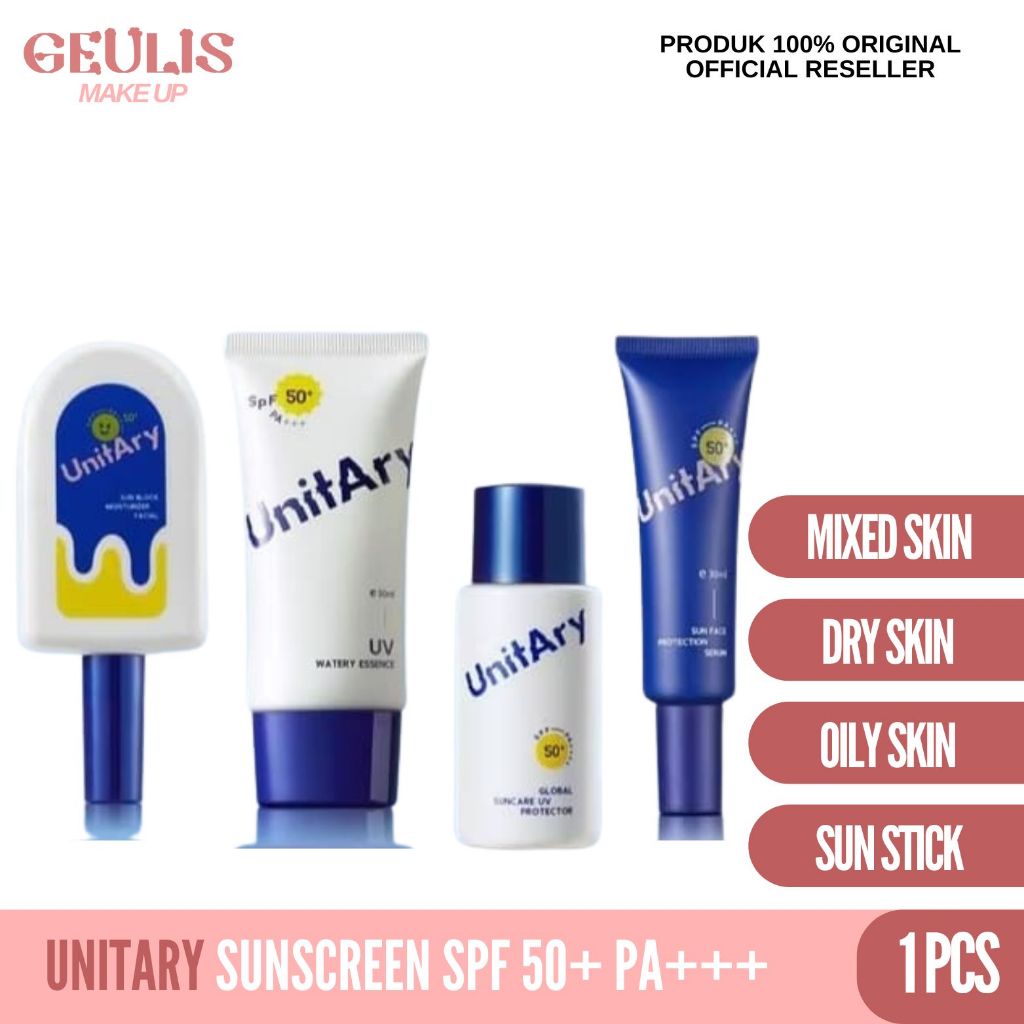Jual Unitary Sunscreen SPF 50+ pa+++ All Skin Sun Face Protection Sun ...