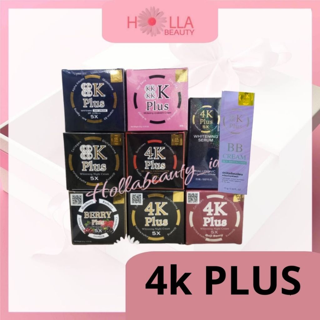 Jual 4K PLUS WHITENING CREAM 5X / 4K GOJIBERRY / 4K BERRY PLUS / 4K DAY ...