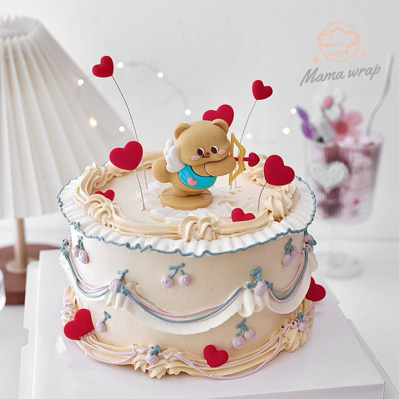 Jual Topper Cake Kue Pesta Ulang Tahun Karakter Beruang Imut | Shopee ...