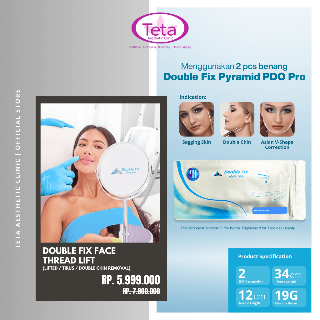 Jual TETA Face Thread Lift by Double Fix Pyramid | Shopee Indonesia
