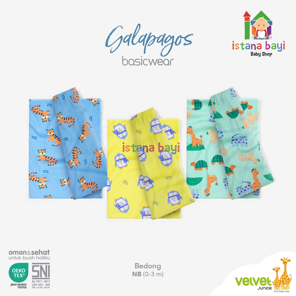 Jual Velvet Junior GALAPAGOS Bedong Mix BOY - Bedong bayi/baby bedong ...