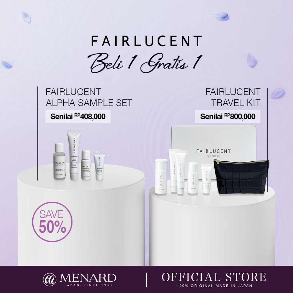 Jual MENARD SUNCARE ALPHA SERIES - B1G1 Same Product - Fairlucent Travel Kit / Fairlucent Alpha ...