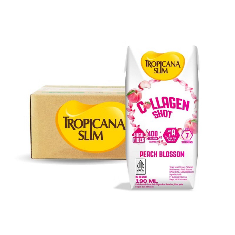 Jual SUSU COLLAGEN TROPICANA SLIM PEACH BLOSSOM - Collagen 400mg ...