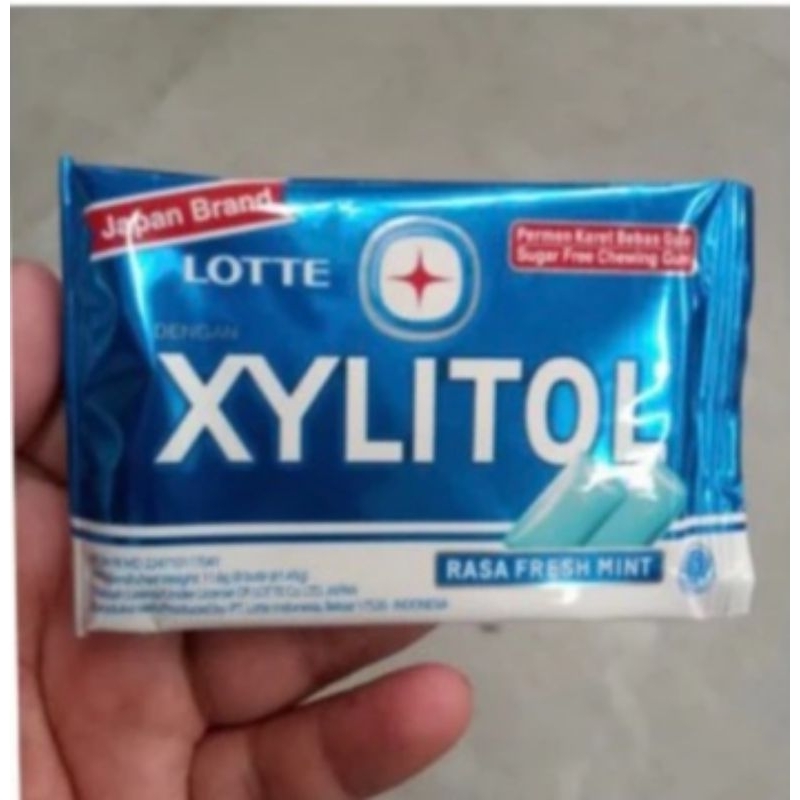 Jual LOTTE | XYLITOL PERMEN KARET BEBAS GULA ISI 10 SACHET/1 RENCENG ...