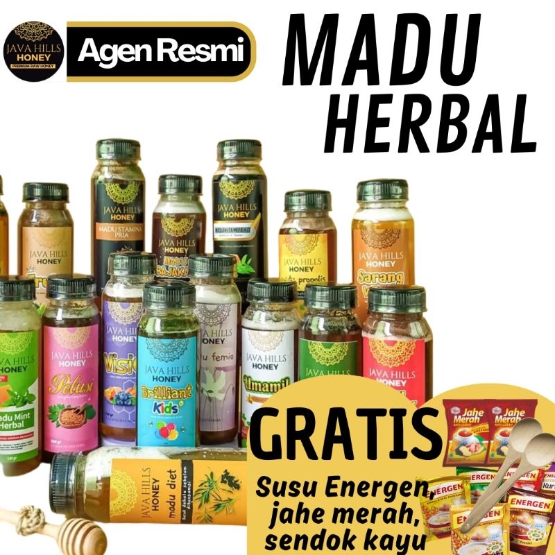 Jual (PROMO BELI2 GRATIS 1) JAVA HILLS HONEY + FREE MADU MINI+ ENERGEN ...