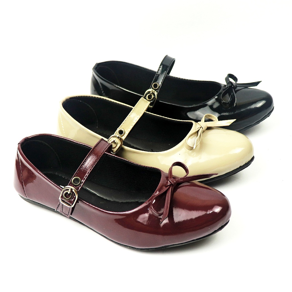 Jual Flazo Sepatu Flatshoes Wanita Sepatu Slip On Flet Kerja Model Pita ...