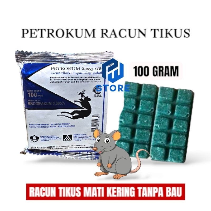 Jual PROMO Racun Tikus PETROKUM-Basmi Tikus Mati Kering Tidak Berbau ...