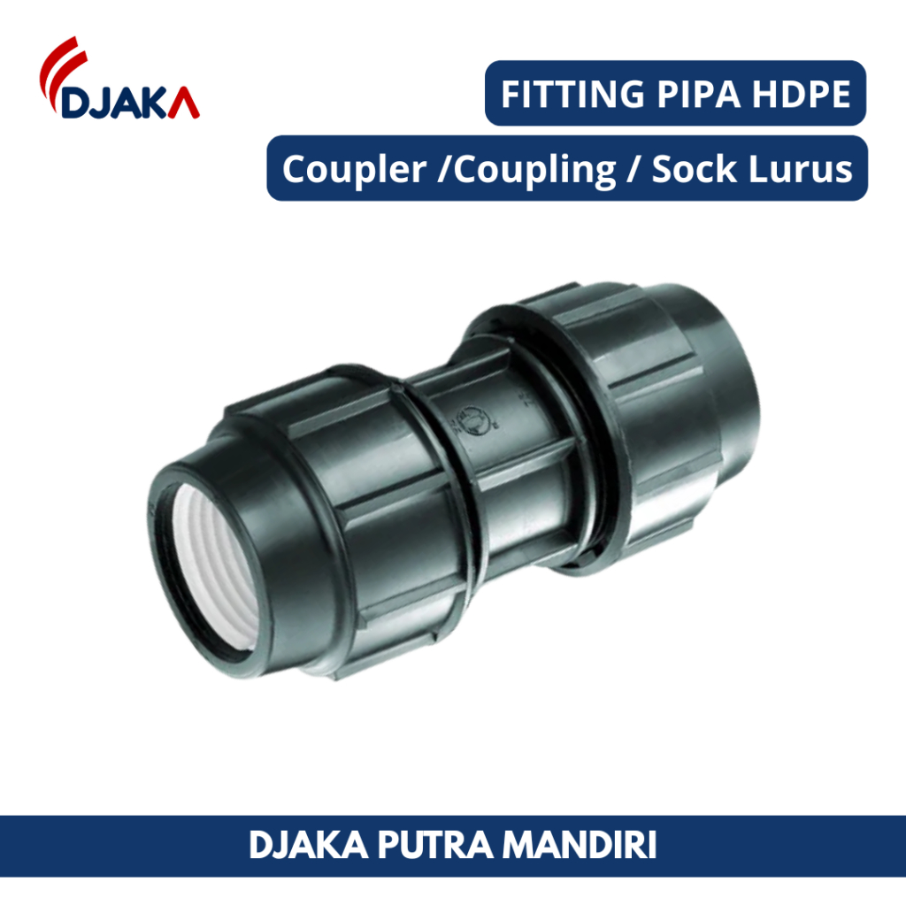 Jual Sambungan pipa hdpe / Coupler hdpe / Coupling hdpe / Sock lurus ...