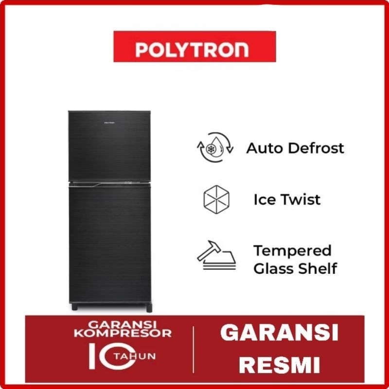 Jual Polytron Kulkas 2 Pintu PRB 200R/B/Y 166 L No Frost Garansi Resmi ...