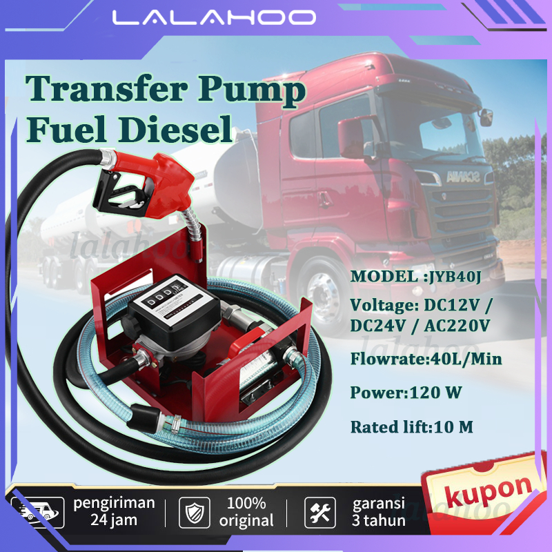 Jual ⚡Hadiah gratis⚡Alat Pengisi Bahan Bakar Otomatis Fuel Transfer Pump Premium Diesel alat ...
